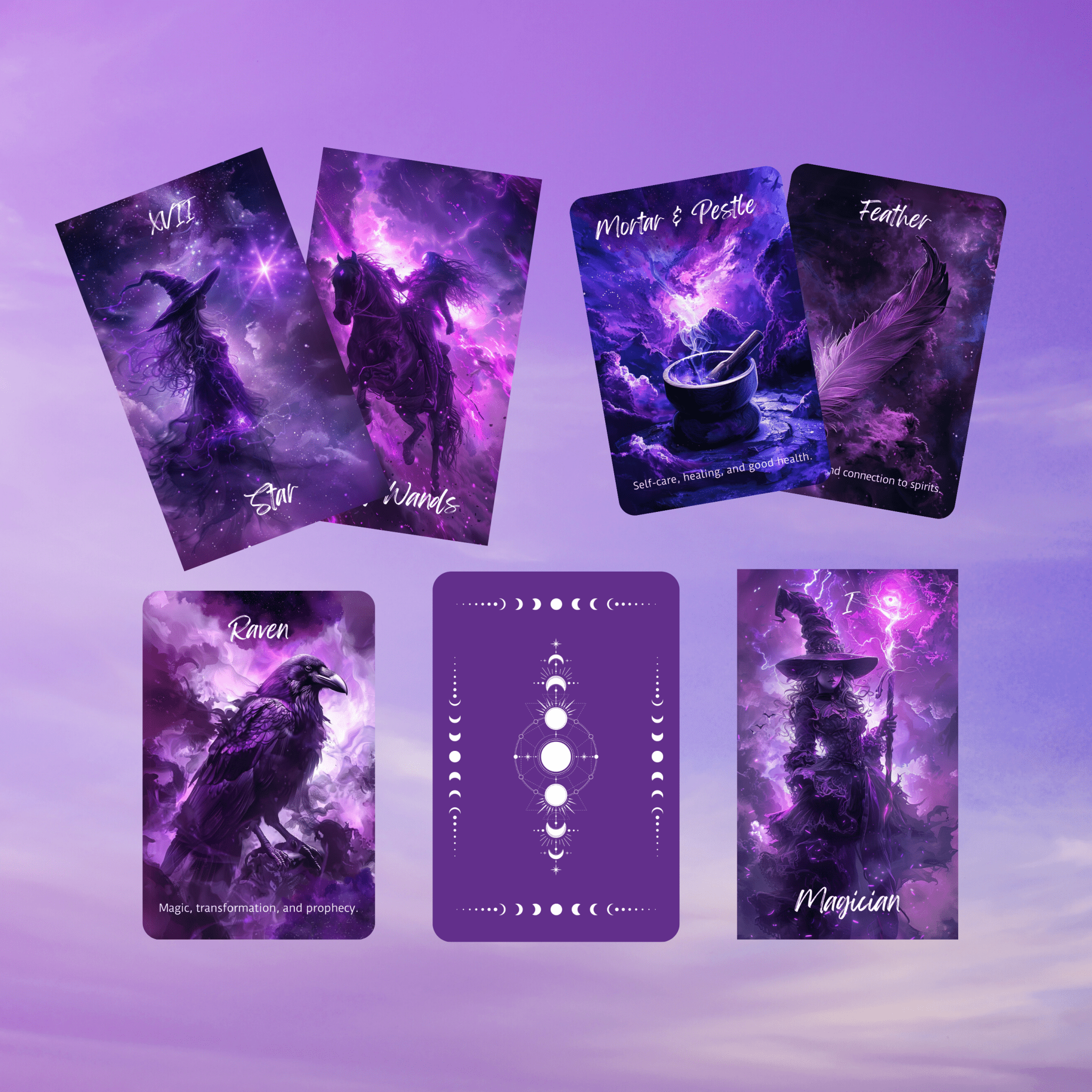Cosmic Witch Tarot & Oracle – 2 Deck Celestial Bundle by Hattie Thorn ...